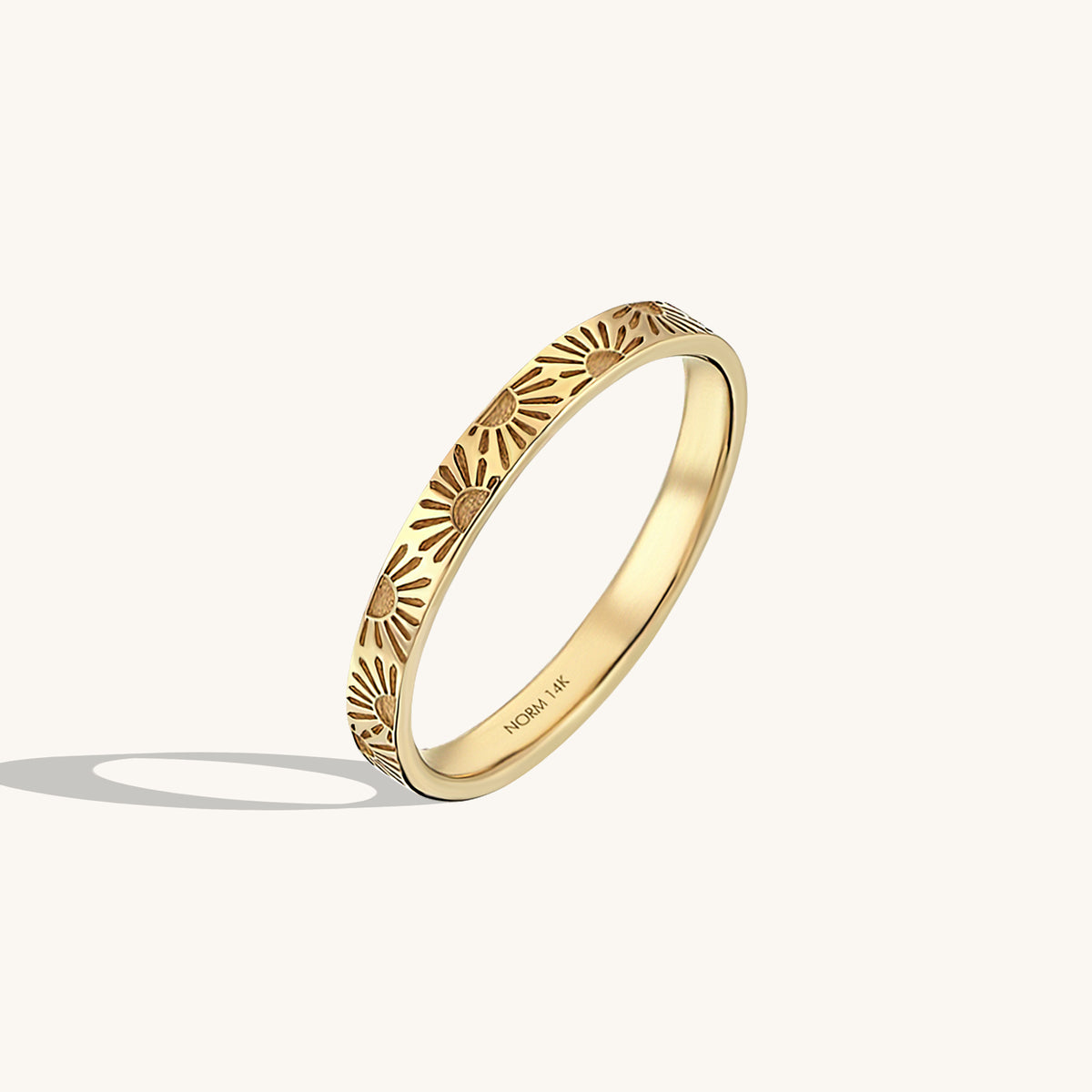 Women's Band Rings in 14k Solid Gold
