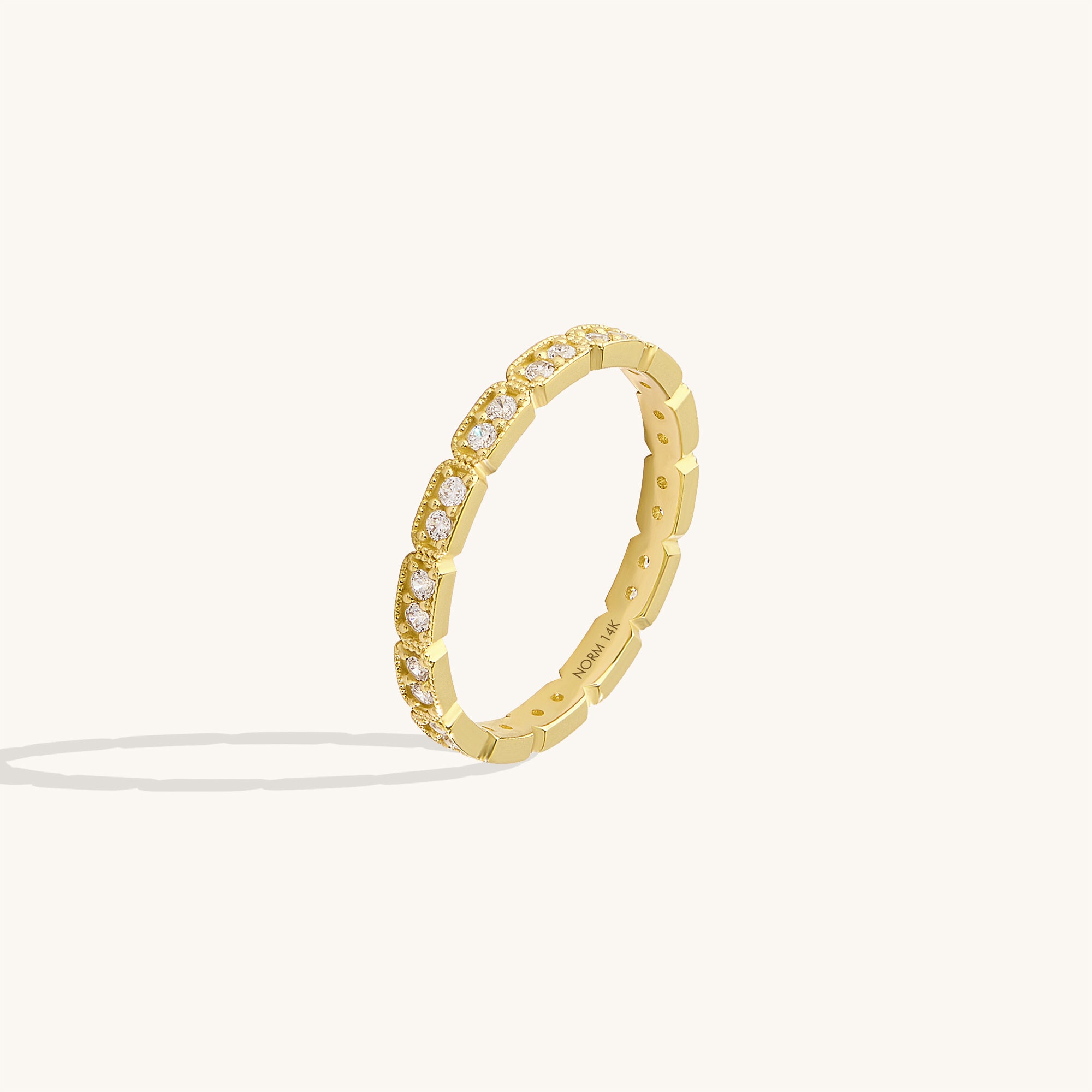14K Solid Gold Band Unity Eternity Wedding Band Ring – NORM JEWELS