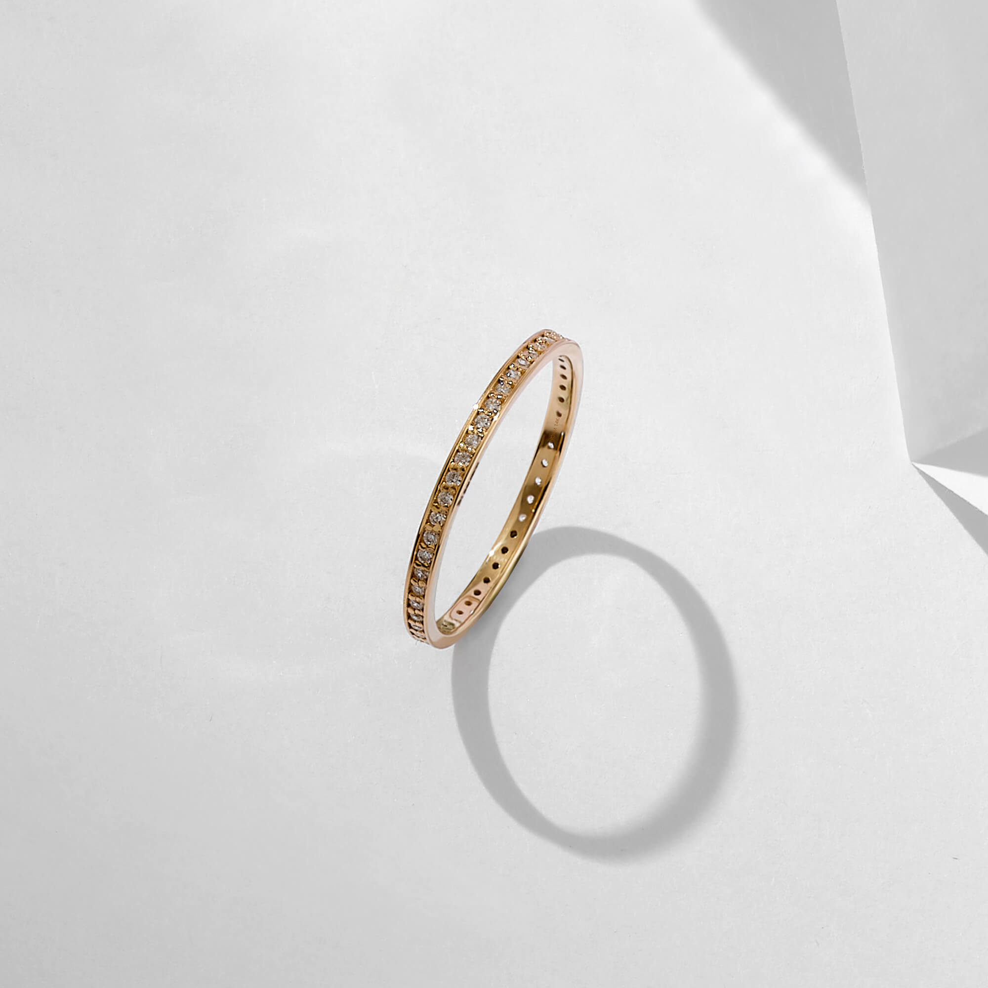 14k Solid Gold Eternity Wedding Band Ring for Women – NORM JEWELS
